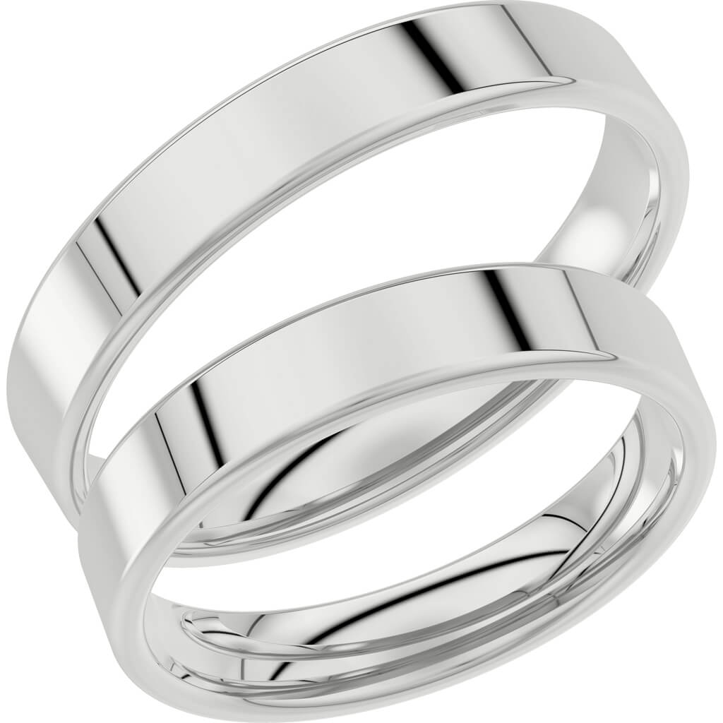238-4 - Slät ring i silver – Schalins